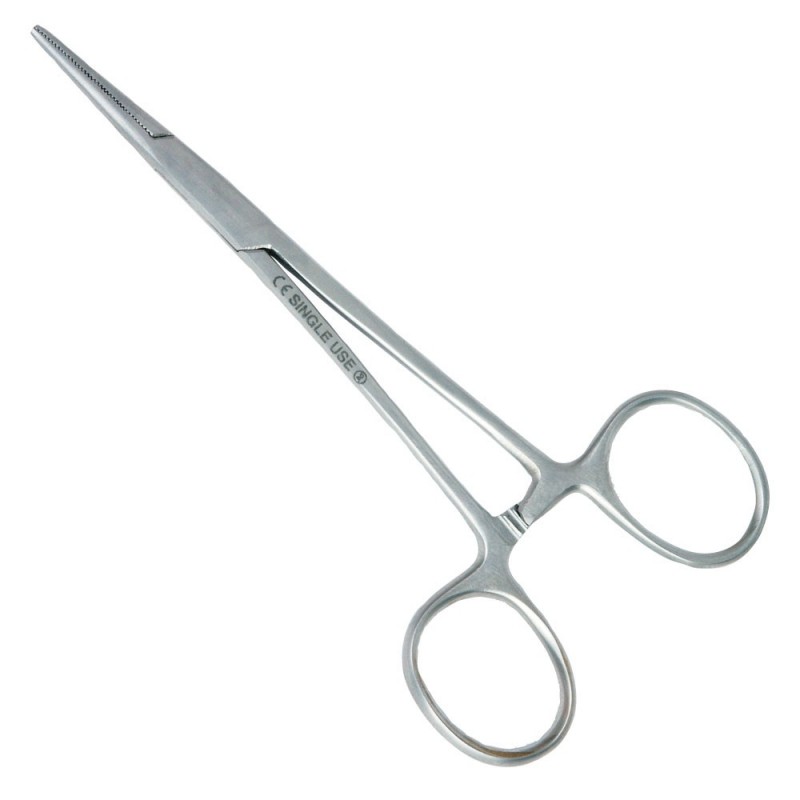 Pince hemostatique Micro Halstead droite avec griffes 120 mm